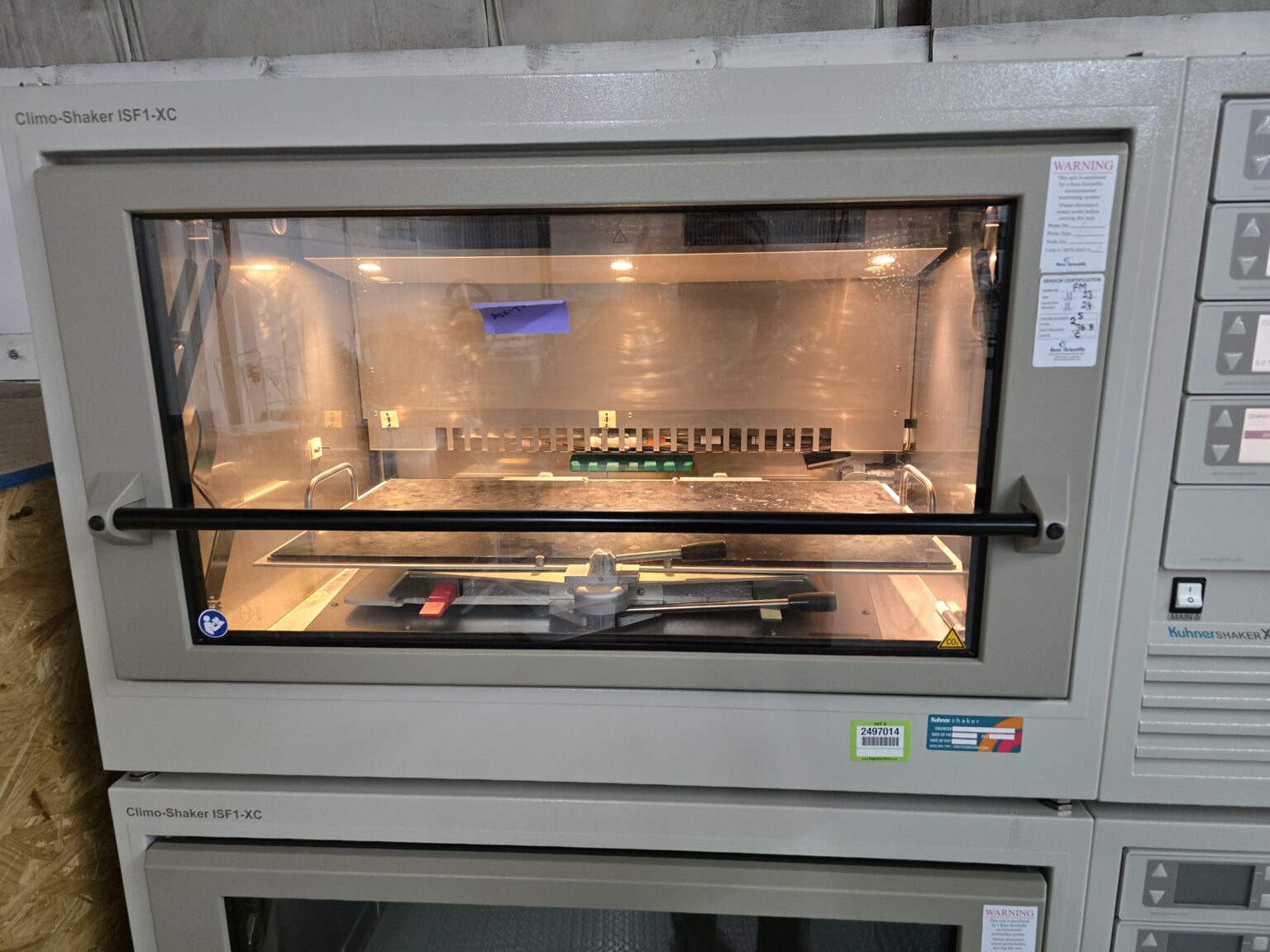 Kuhner Triple Stack Incubator Shaker ISF1-XC with CO2 Humidity Cooling ...