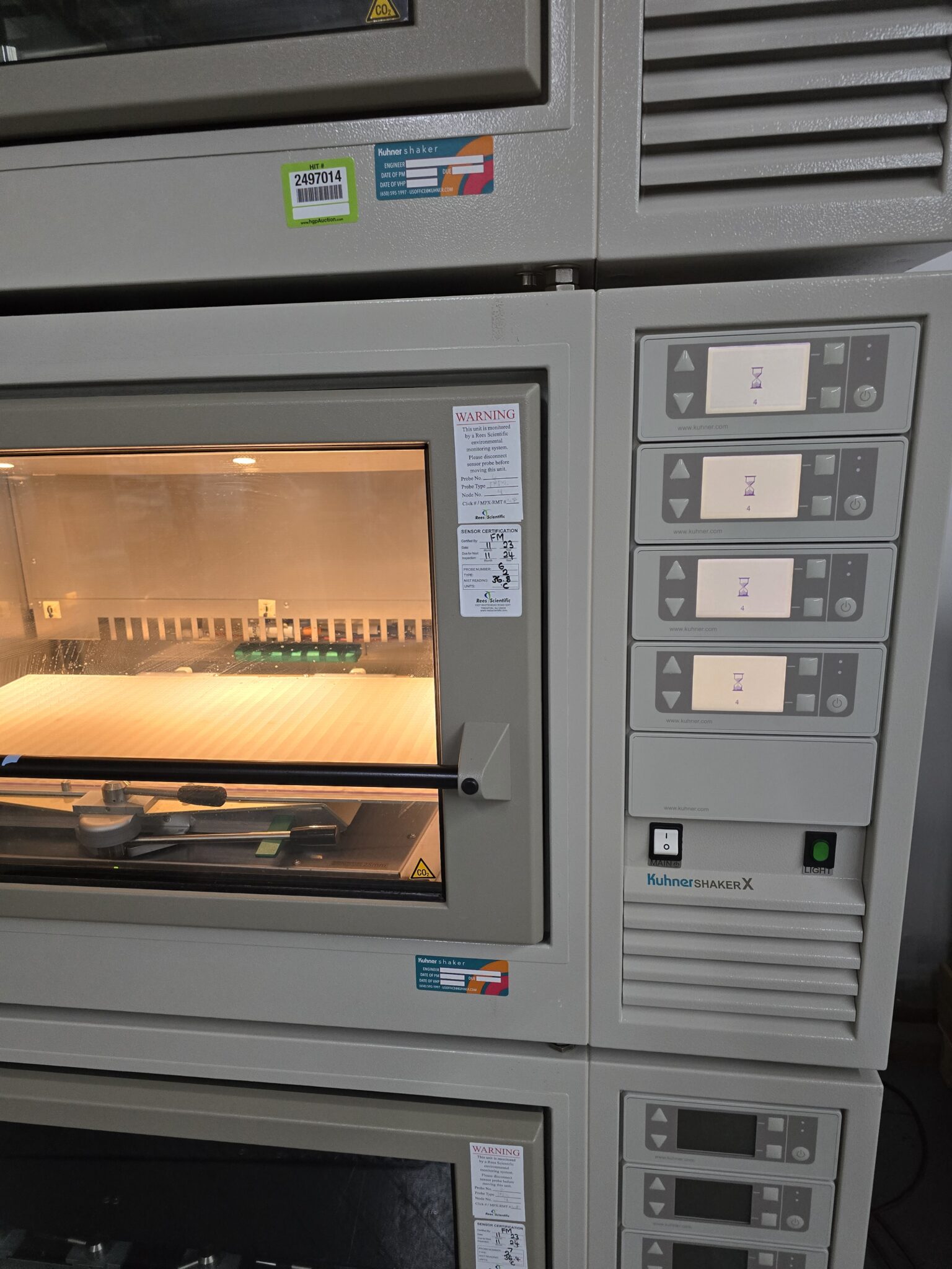 Kuhner Triple Stack Incubator Shaker ISF1-XC with CO2 Humidity Cooling ...