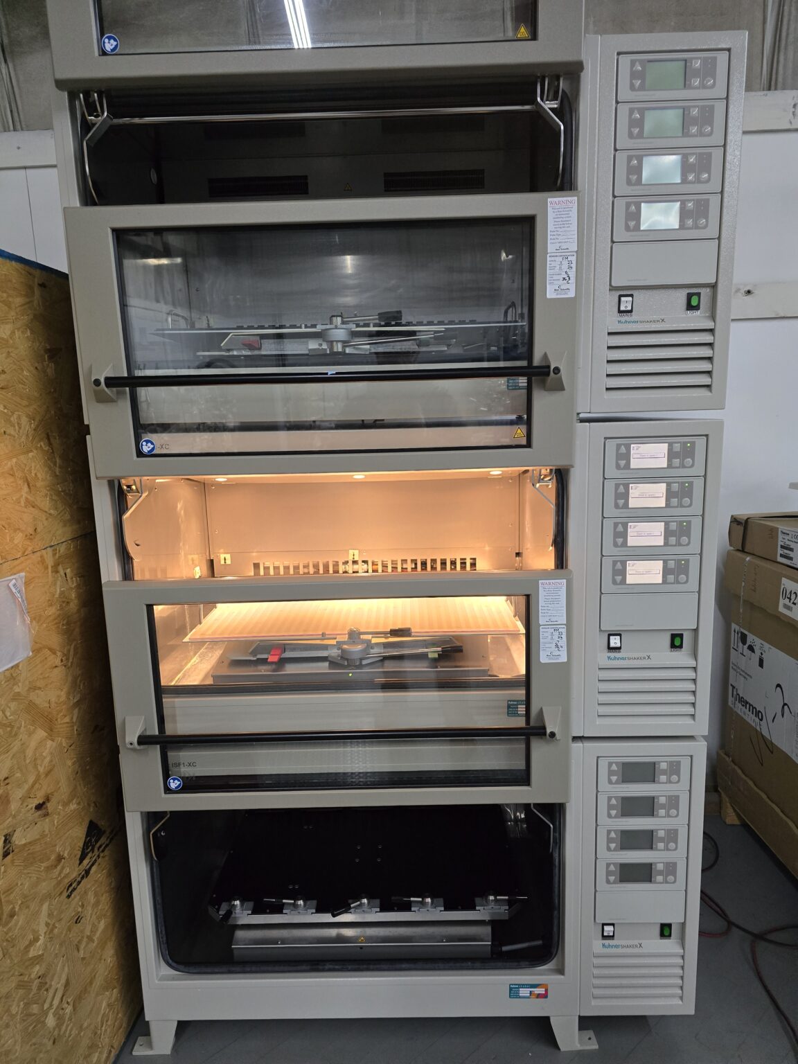 Kuhner Triple Stack Incubator Shaker ISF1-XC with CO2 Humidity Cooling ...